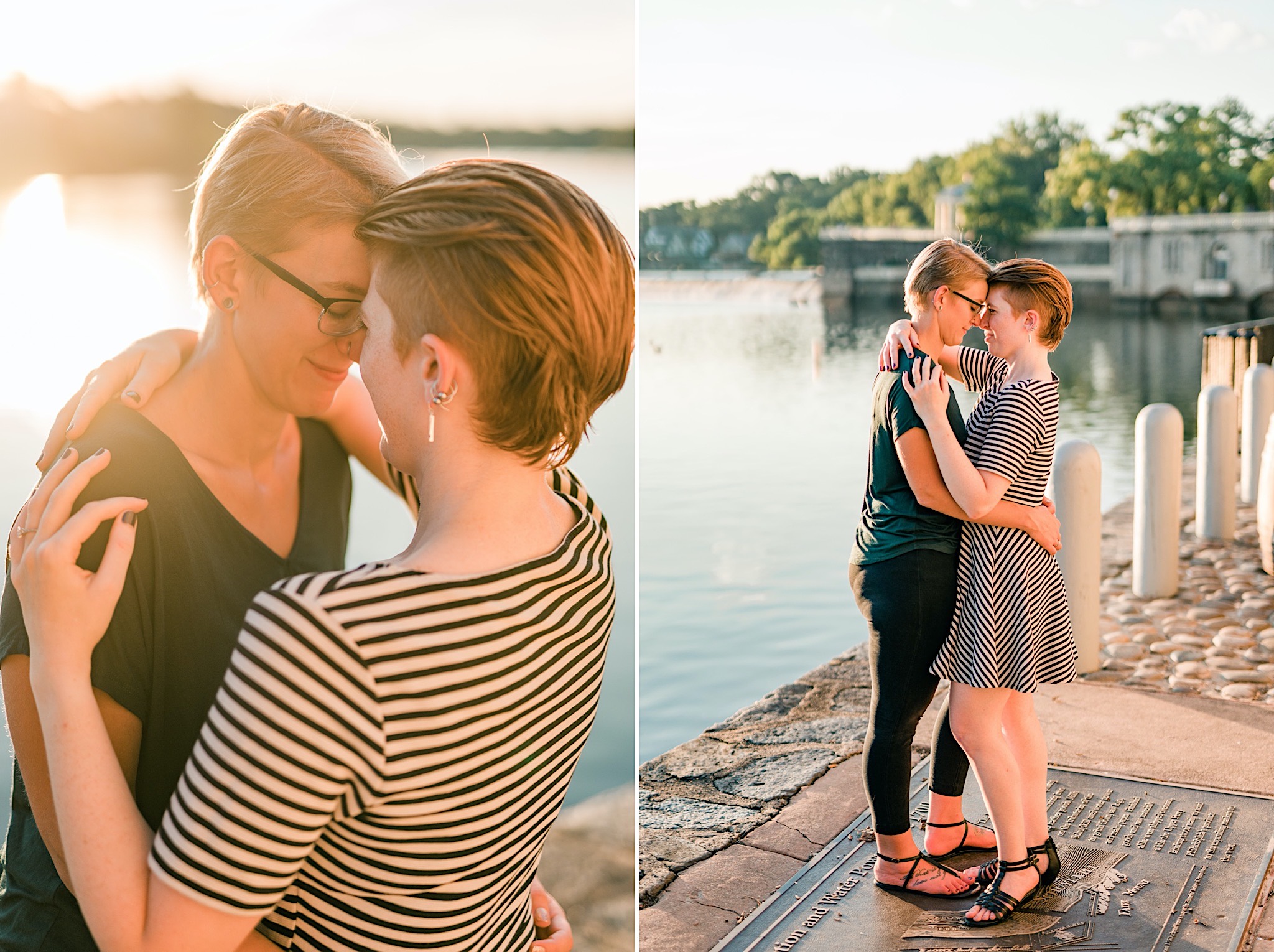 Fairmount Waterworks Park Engagement - Josiah & Steph Photography